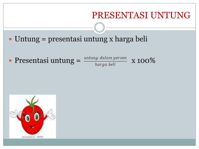 Perhitungan untung dan rugi | PPTX