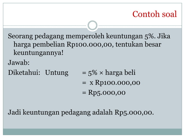 Perhitungan untung dan rugi | PPTX