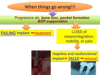Peri-implant diseases and their treatment. | PPTX