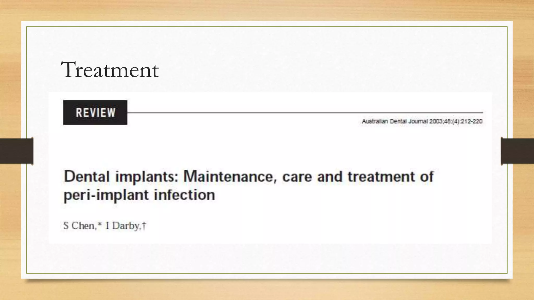 Peri implantitis | PPTX