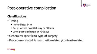 Peri operative management lecture | PPTX