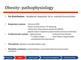 Peri-operative management of obese patients undergoing bariatric ...