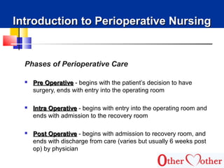 Peri operative nursing | PPT