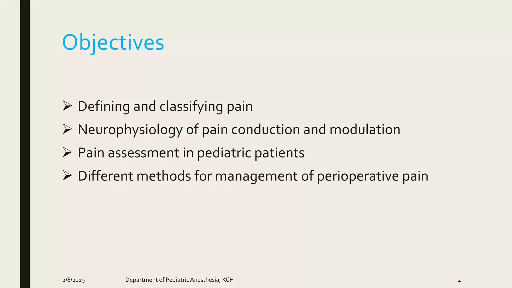 Peri operative pain management | PPTX | Brain and Nervous System Disorders | Diseases and Conditions