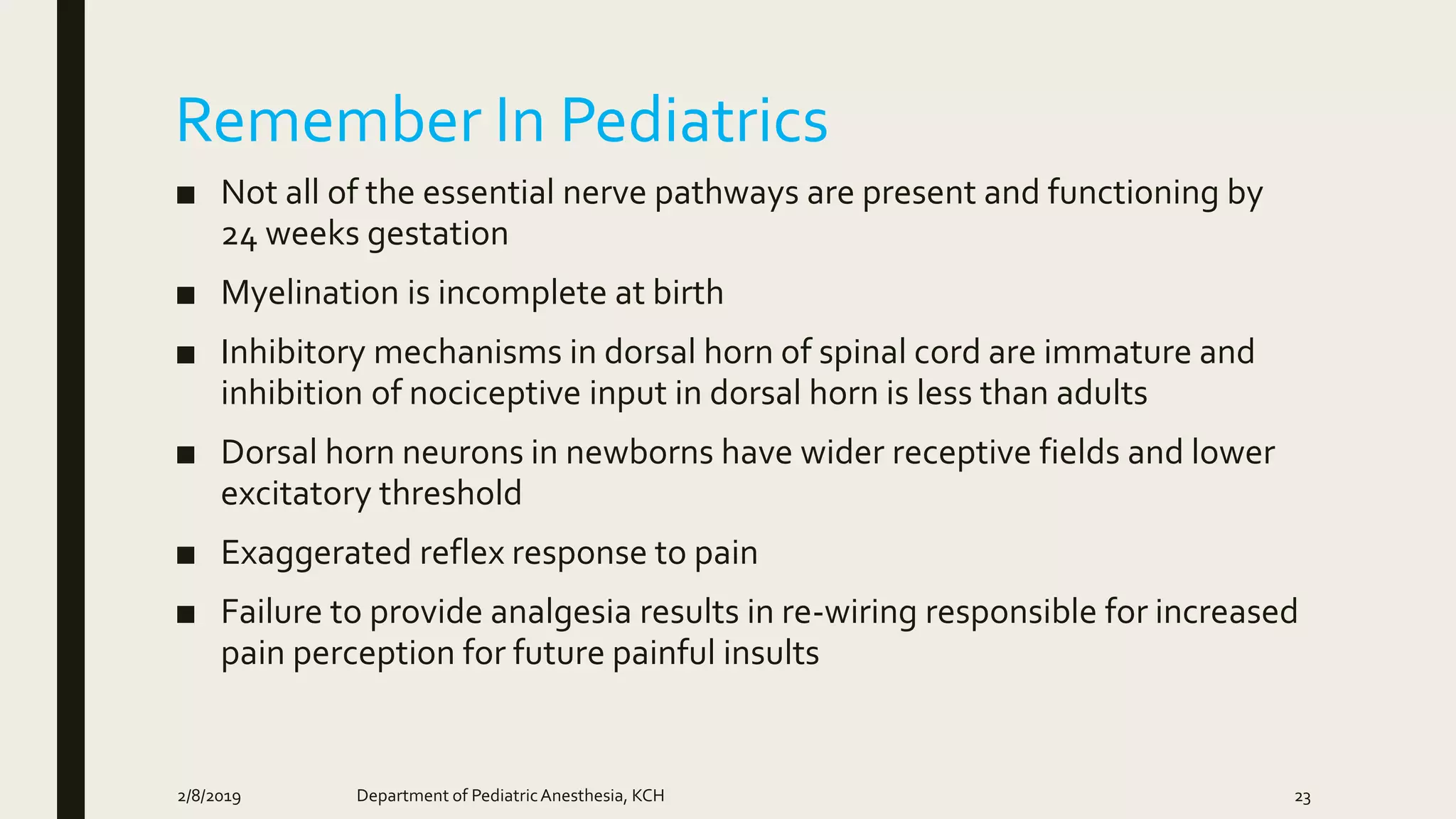 Peri operative pain management | PPTX