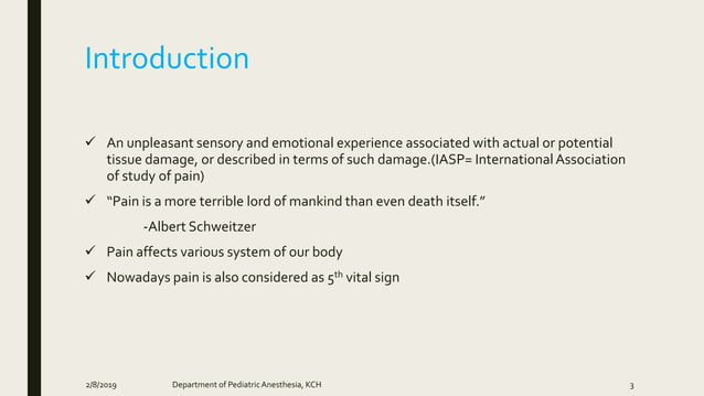Peri operative pain management | PPTX | Brain and Nervous System ...