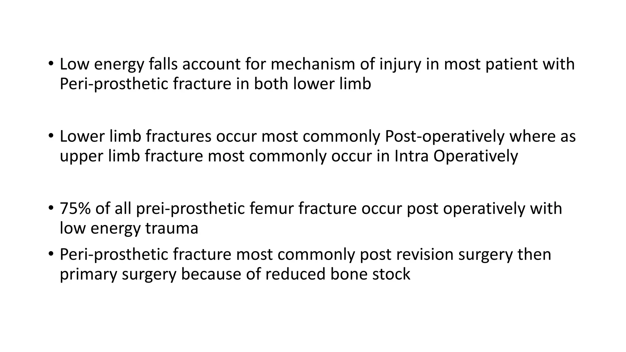 Peri prosthetic fractures | PPTX