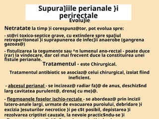 Patologia regiunii perianale (hemoroizi, fisura anala etc) | PPT