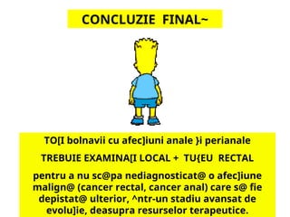 Patologia regiunii perianale (hemoroizi, fisura anala etc) | PPT