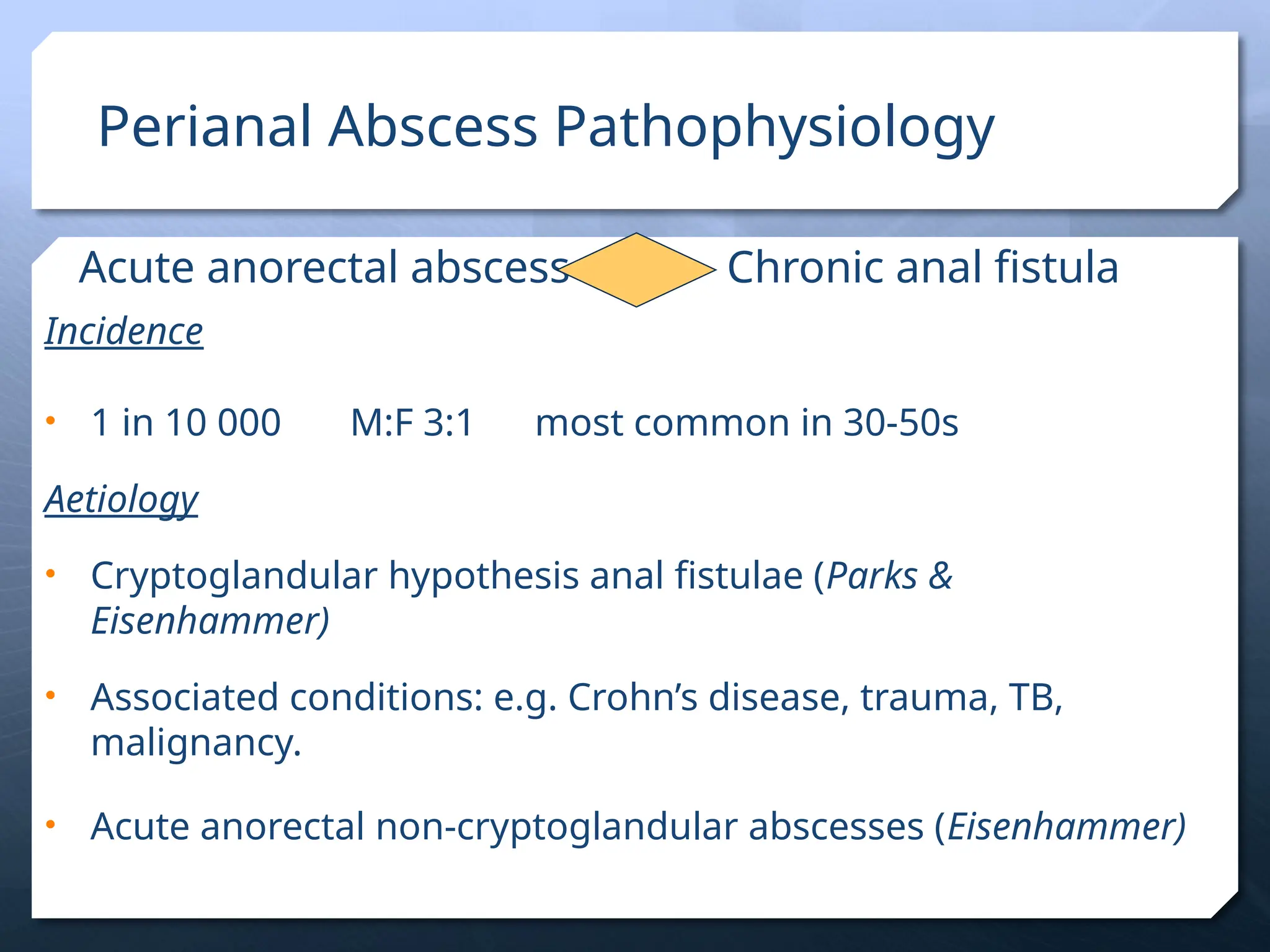Perianal Abscess and Fistula in ano disease | PPTX