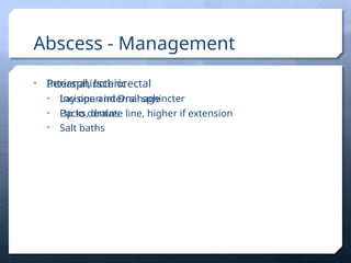 Perianal Abscess and Fistula in ano disease | PPTX