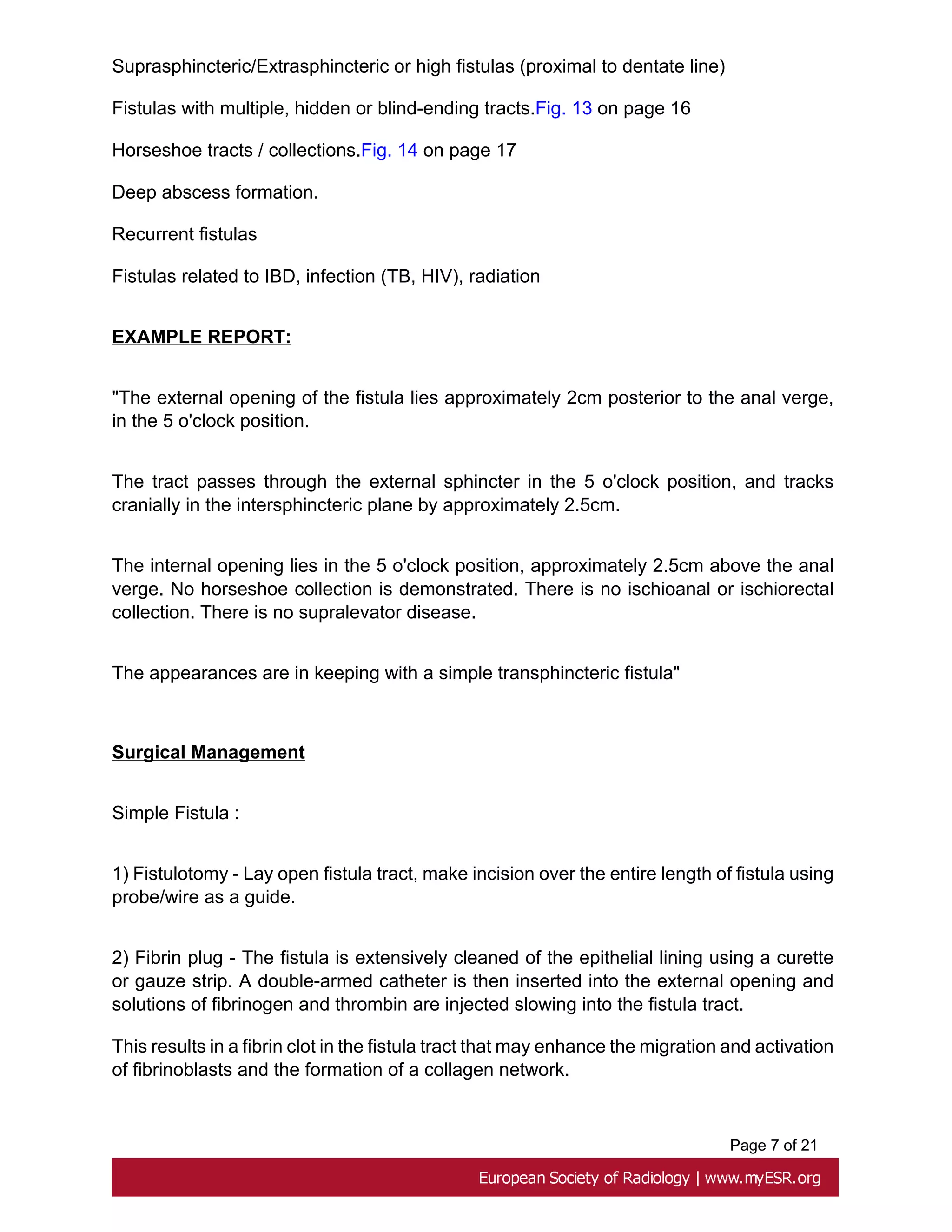 Perianal fistula on mri | PDF