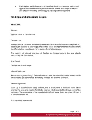 Perianal fistula on mri | PDF