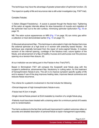 Perianal fistula on mri | PDF