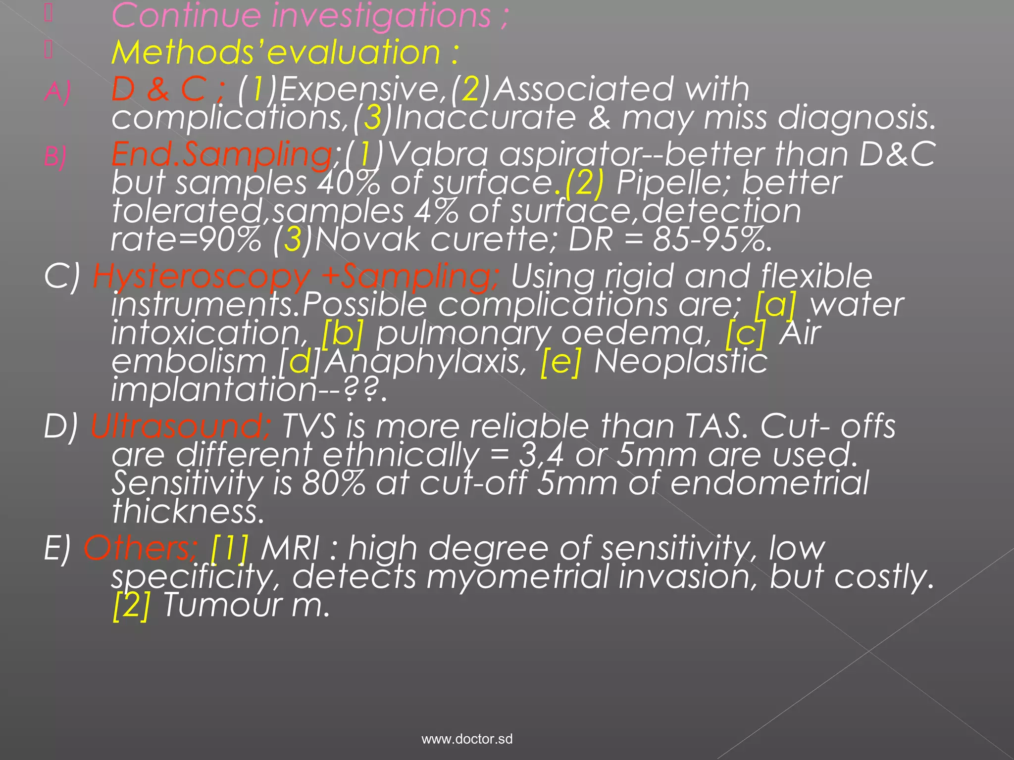 PERI-AND,POSTMENOPAUSAL UTERINE BLEEDING ‘PMB | PPT