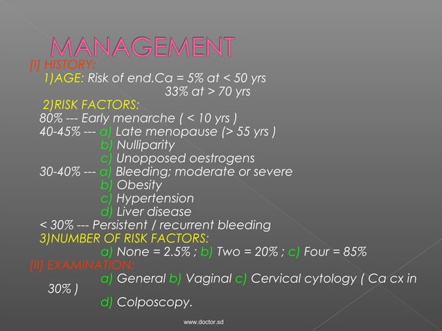 PERI-AND,POSTMENOPAUSAL UTERINE BLEEDING ‘PMB | PPT