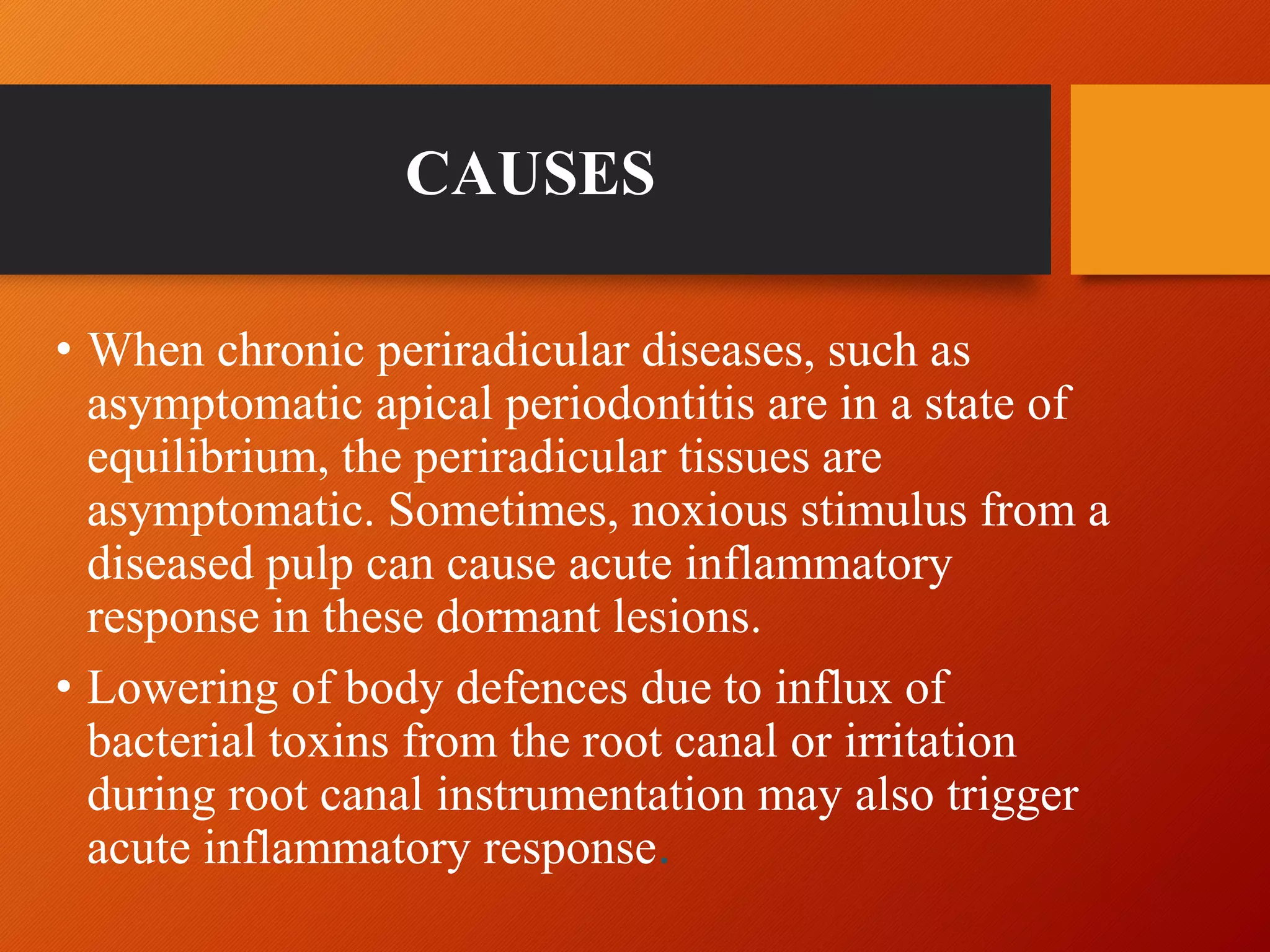 Periapical diseases and classification | PPTX