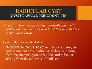 Periapical diseases and classification | PPTX