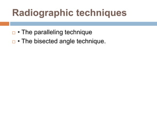 Periapical radiograph | PPTX