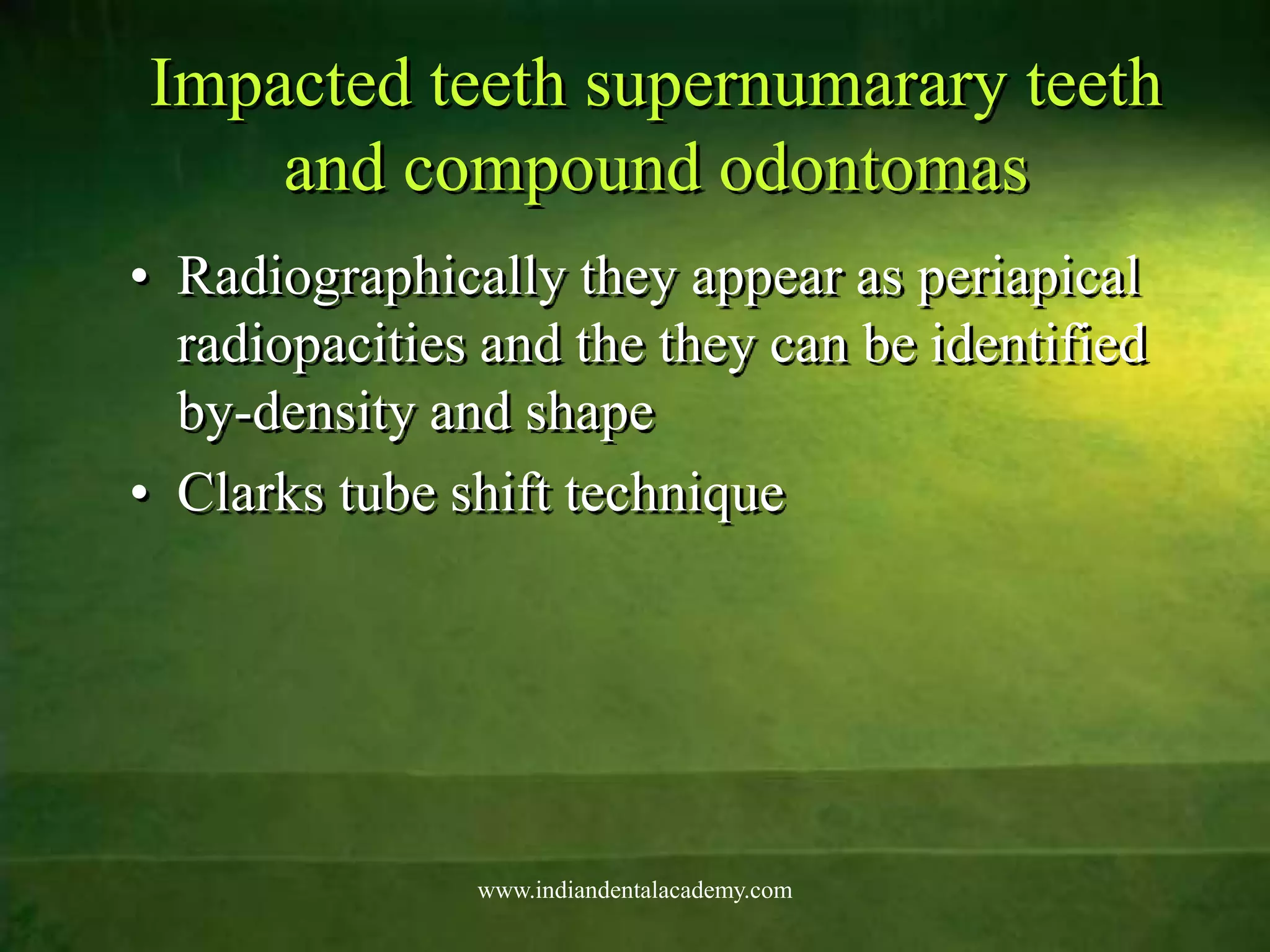 Periapical radiopacities/ dental implant courses | PPTX