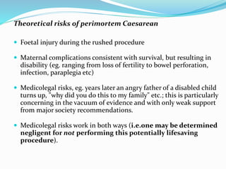 Peri arrest scenario in pregnancy | PPT