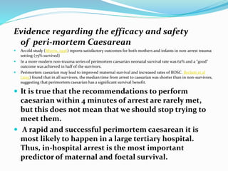 Peri arrest scenario in pregnancy | PPT