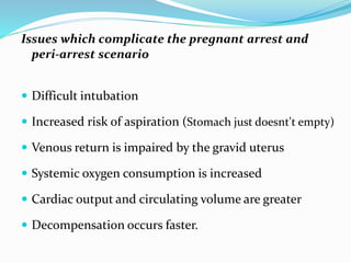 Peri arrest scenario in pregnancy | PPT