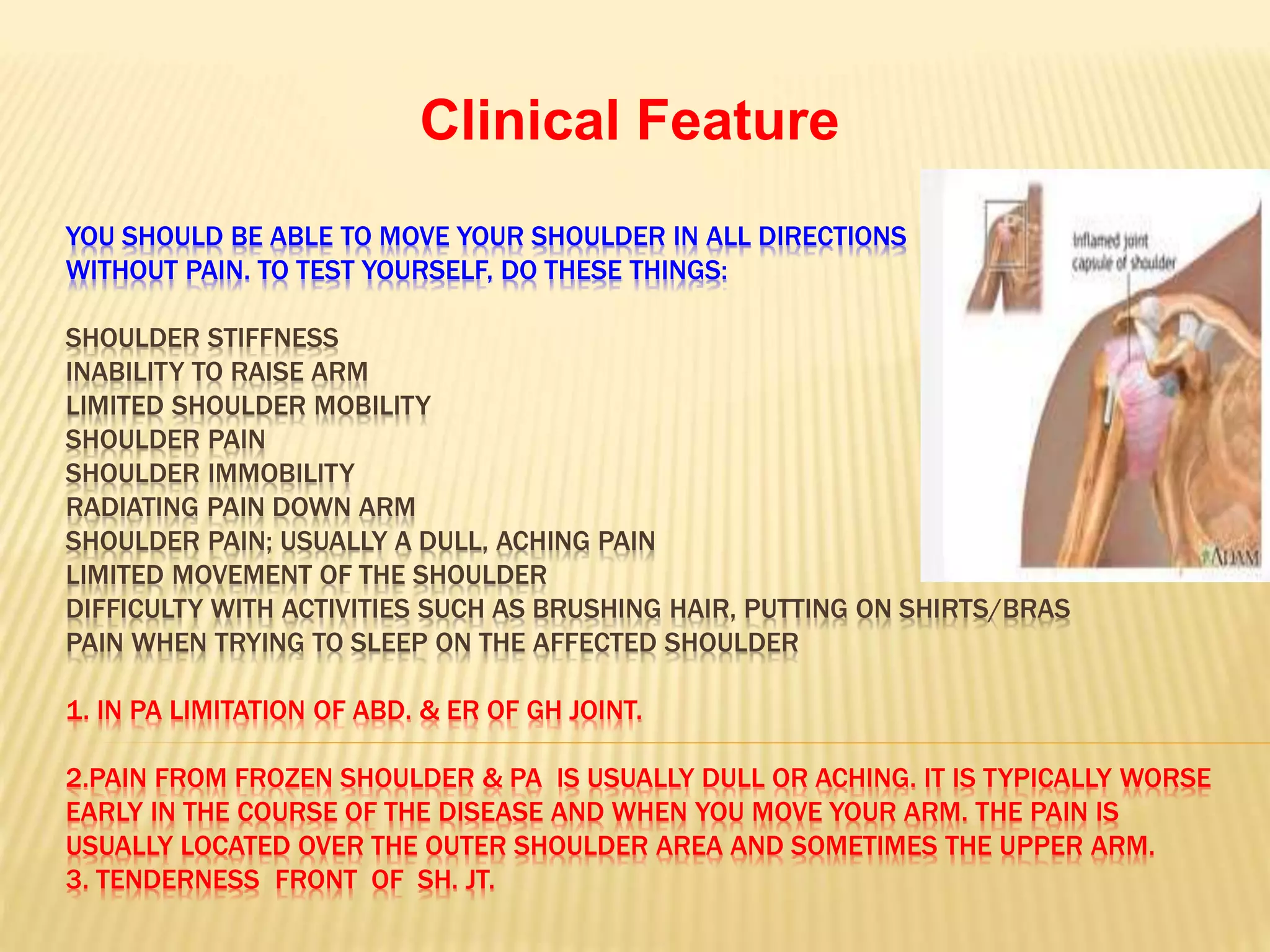 Periarthritis shoulder | PPTX