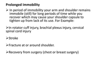 Peri arthritis shoulder/ frozen shoulder | PPTX