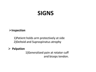 Peri arthritis shoulder/ frozen shoulder | PPTX
