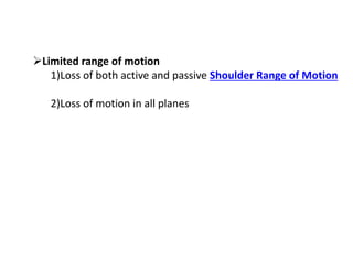 Peri arthritis shoulder/ frozen shoulder | PPTX
