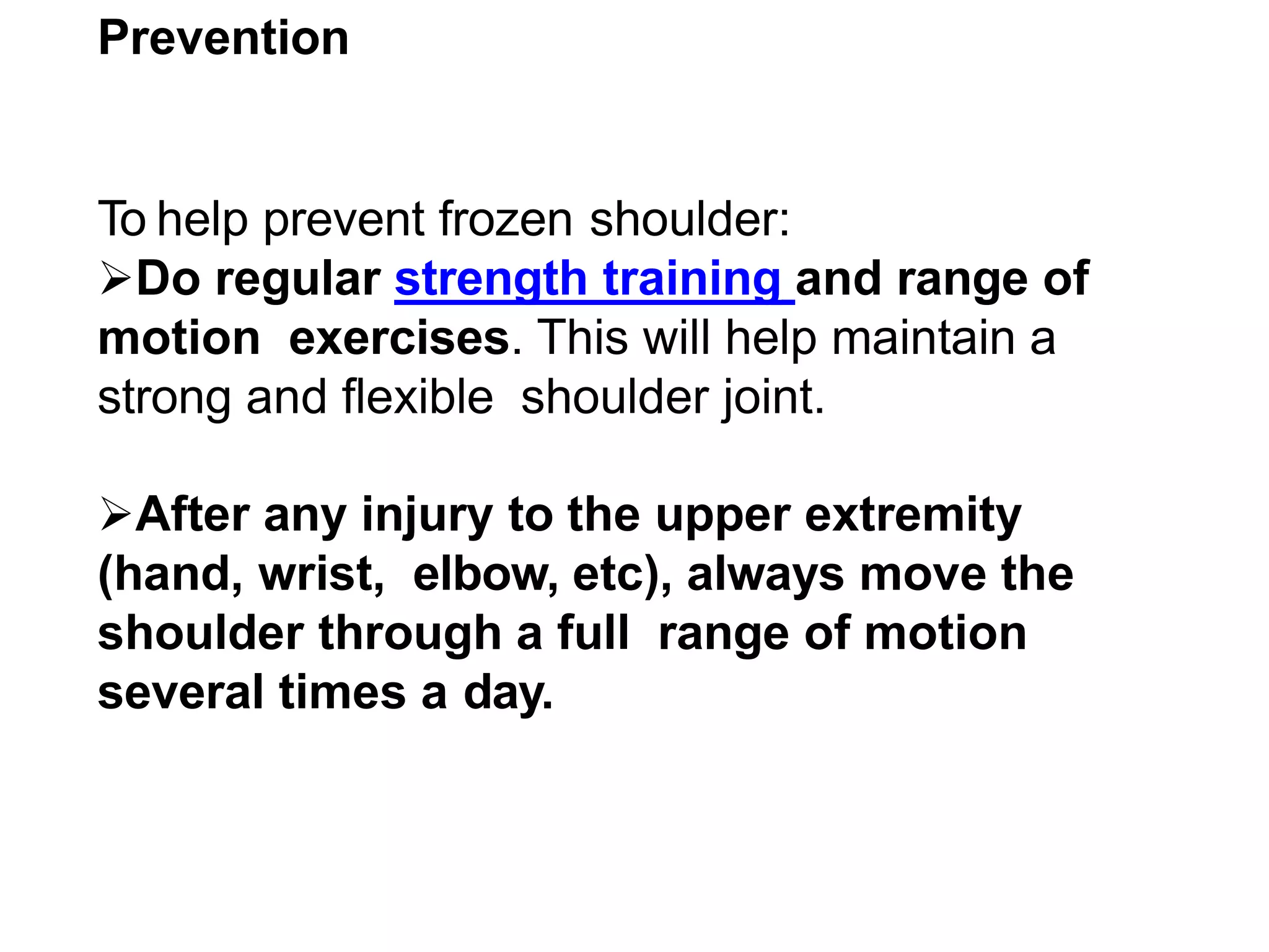 Periarthritis shoulder & painful arc | PPTX