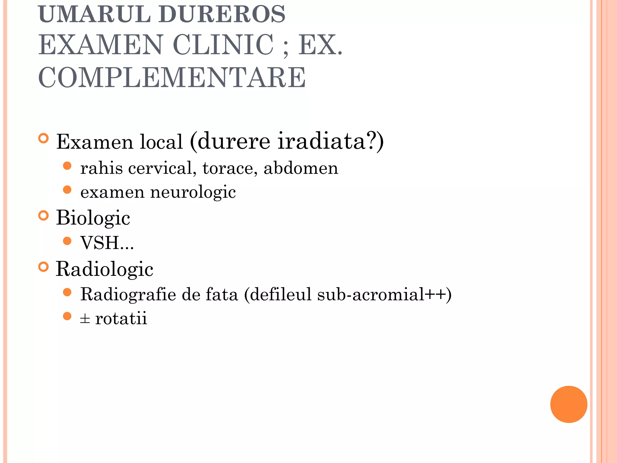 Periartrita scapulo humerala | PPT