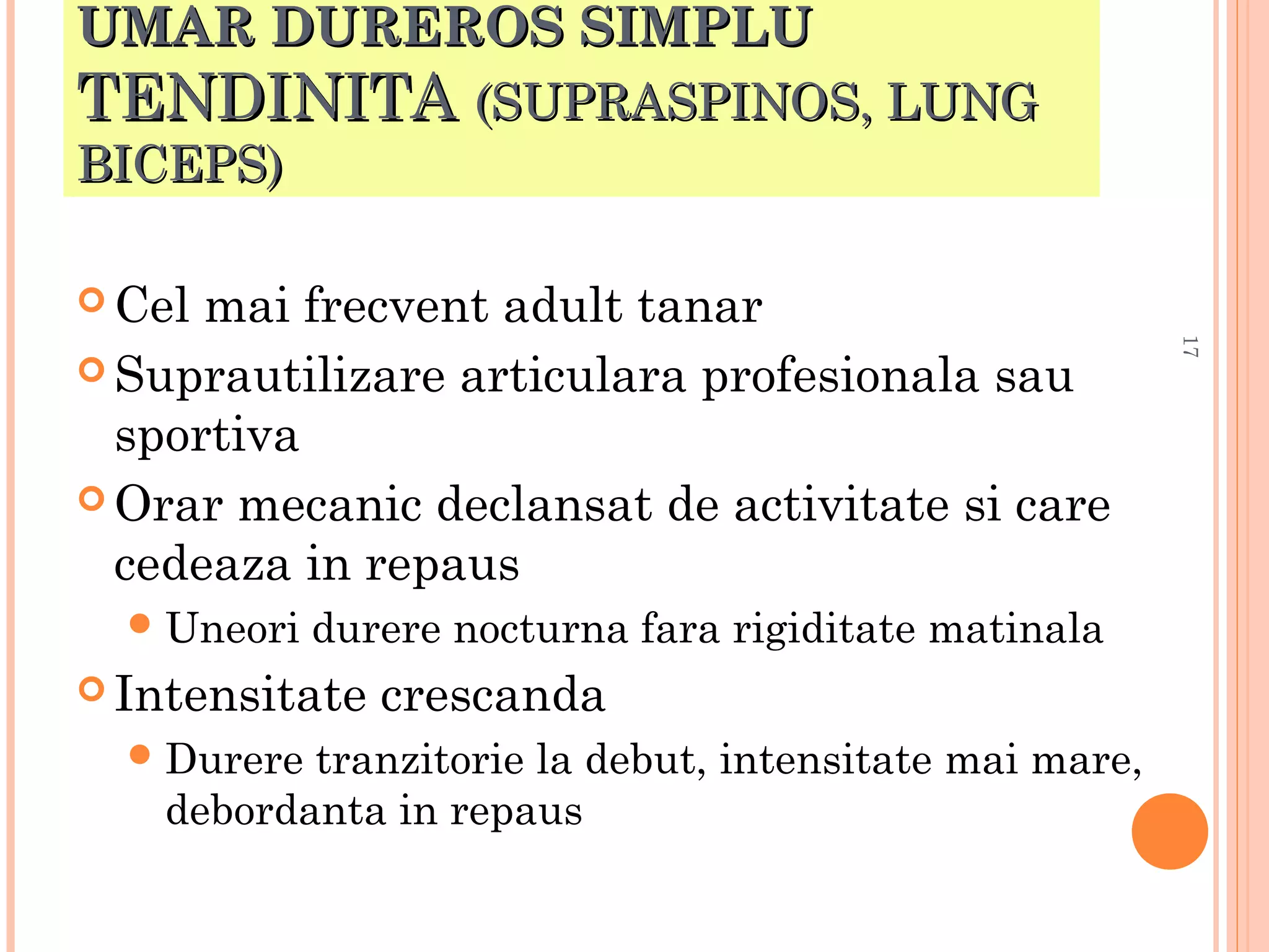 Periartrita scapulo humerala | PPT