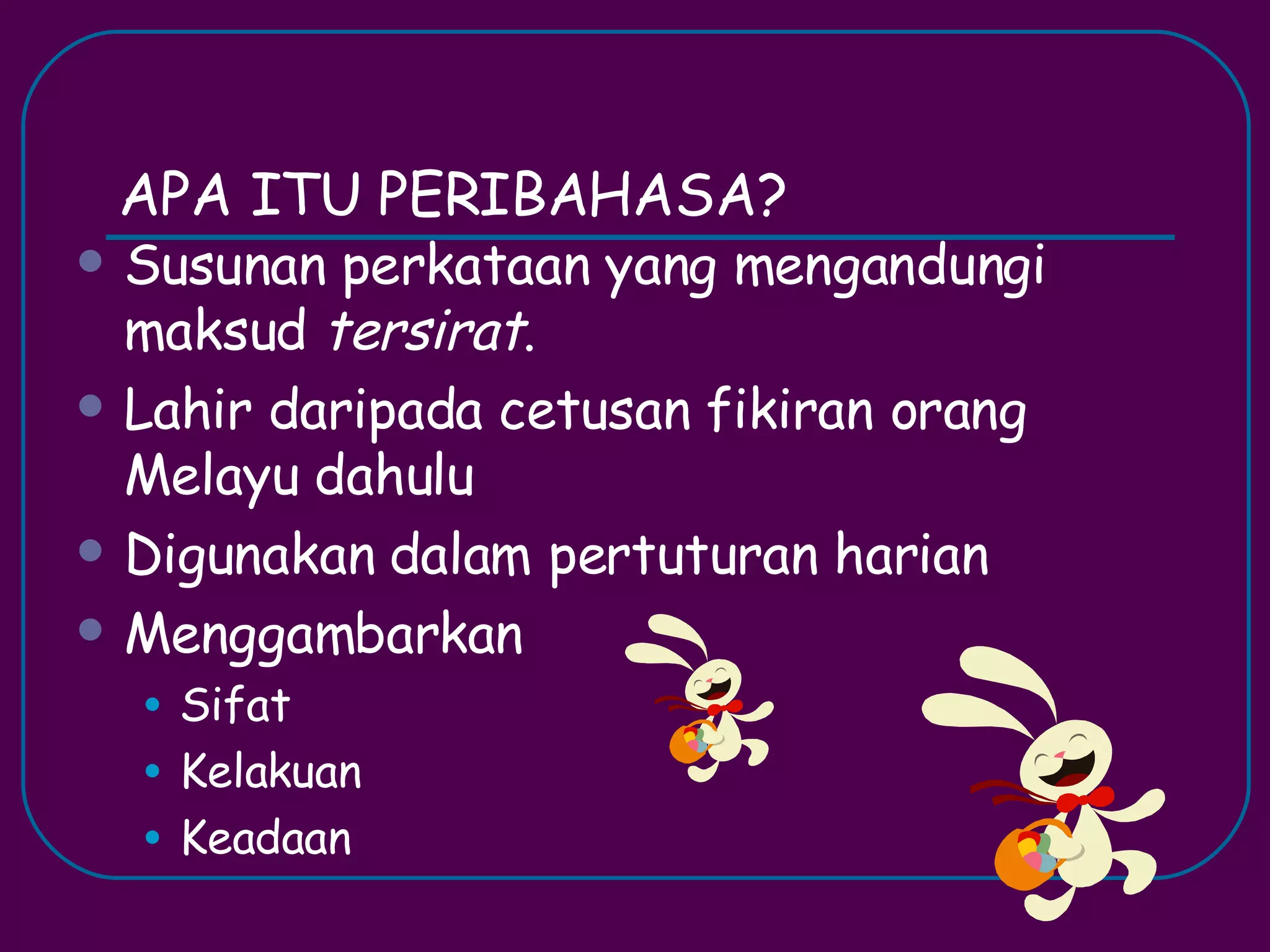 Peribahasa | PPT