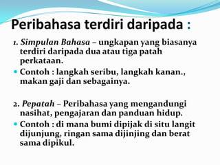 Peribahasa | PPTX