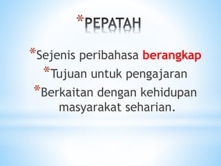 Peribahasa | PPTX