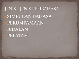 Nota Peribahasa | PPTX