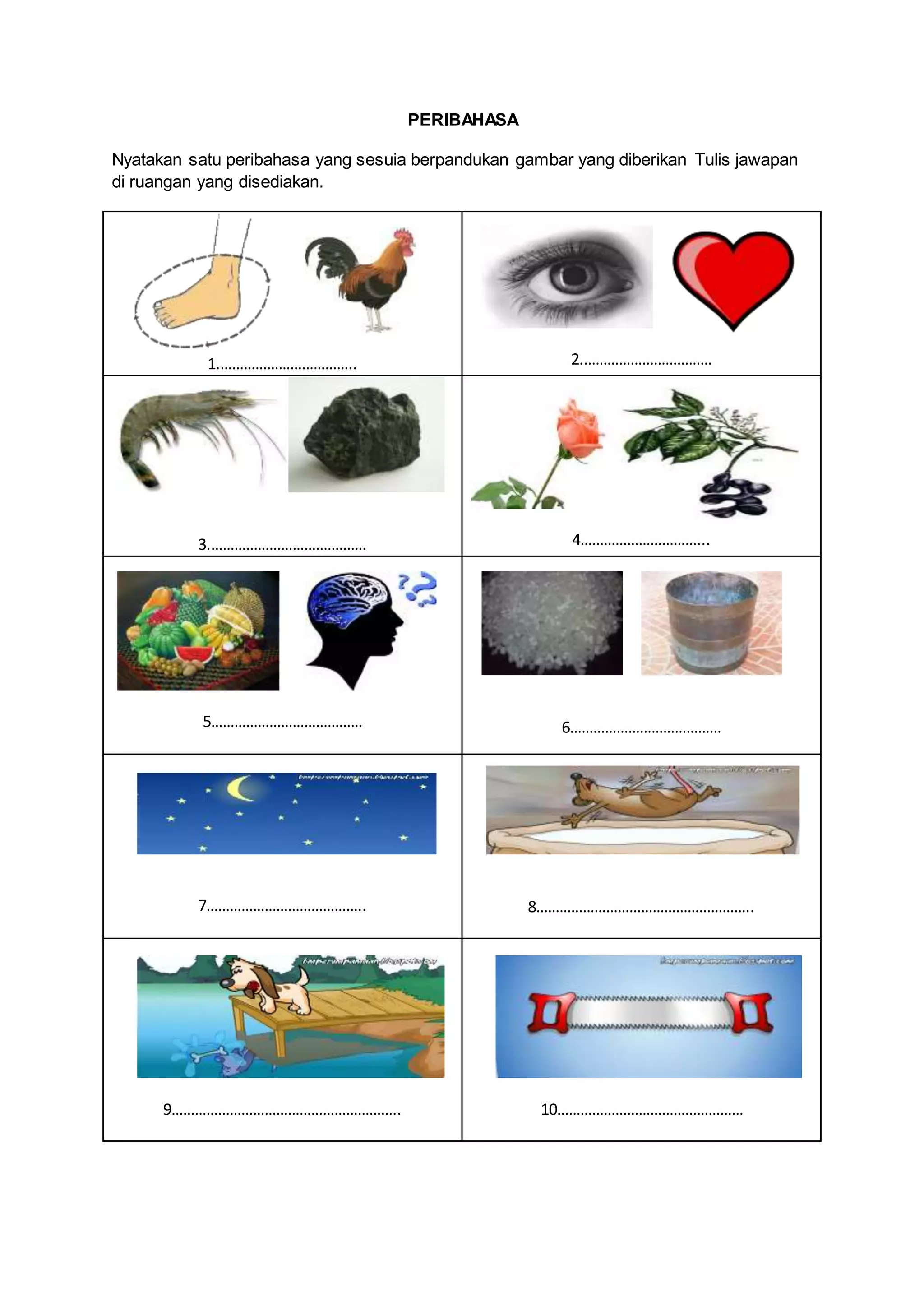 Latihan Peribahasa Grafik | DOCX