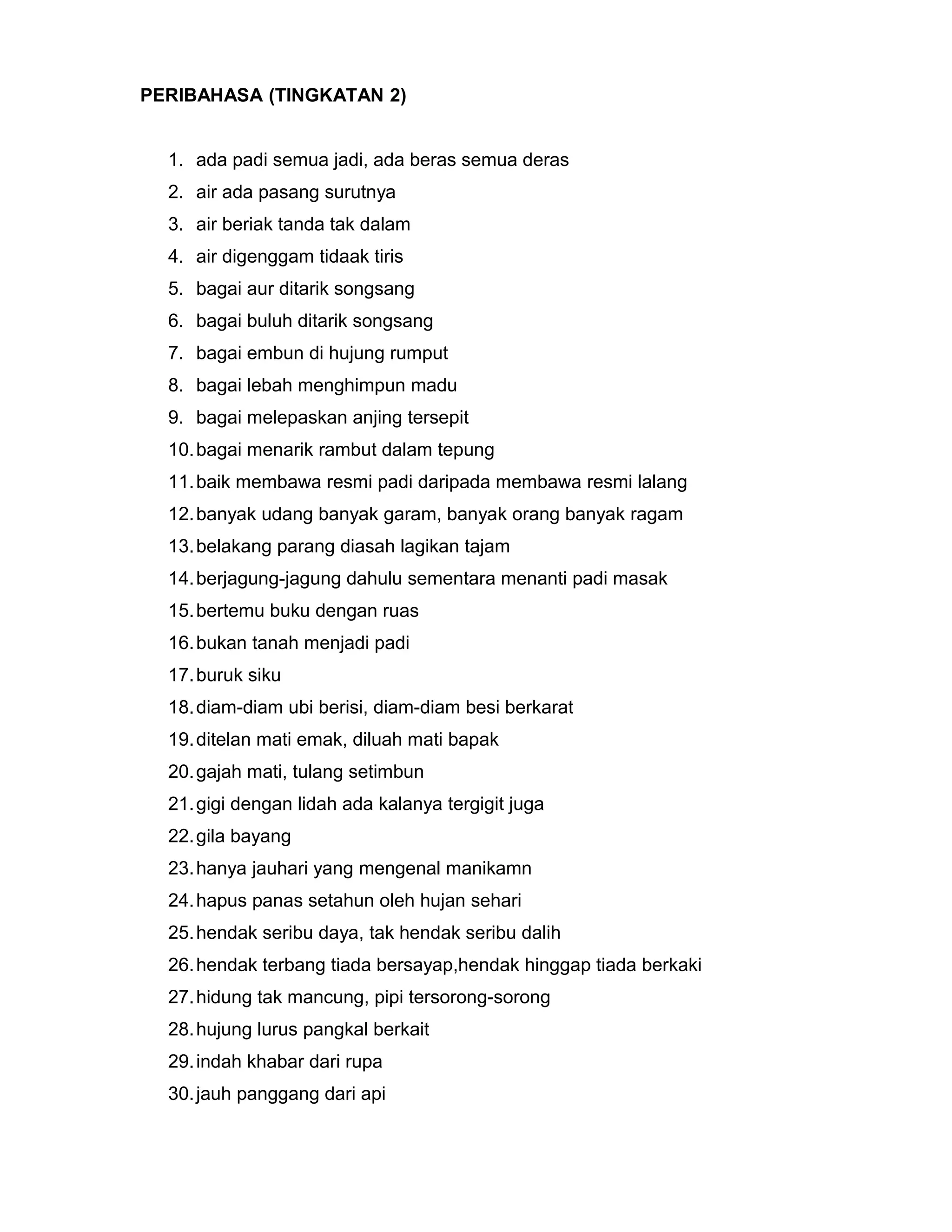 Peribahasa t2 | DOC
