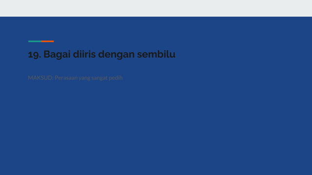 Peribahasa tahun 5 (1) | PPT