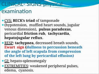 pericaradial-effusion. and their diffenent types | PPTX