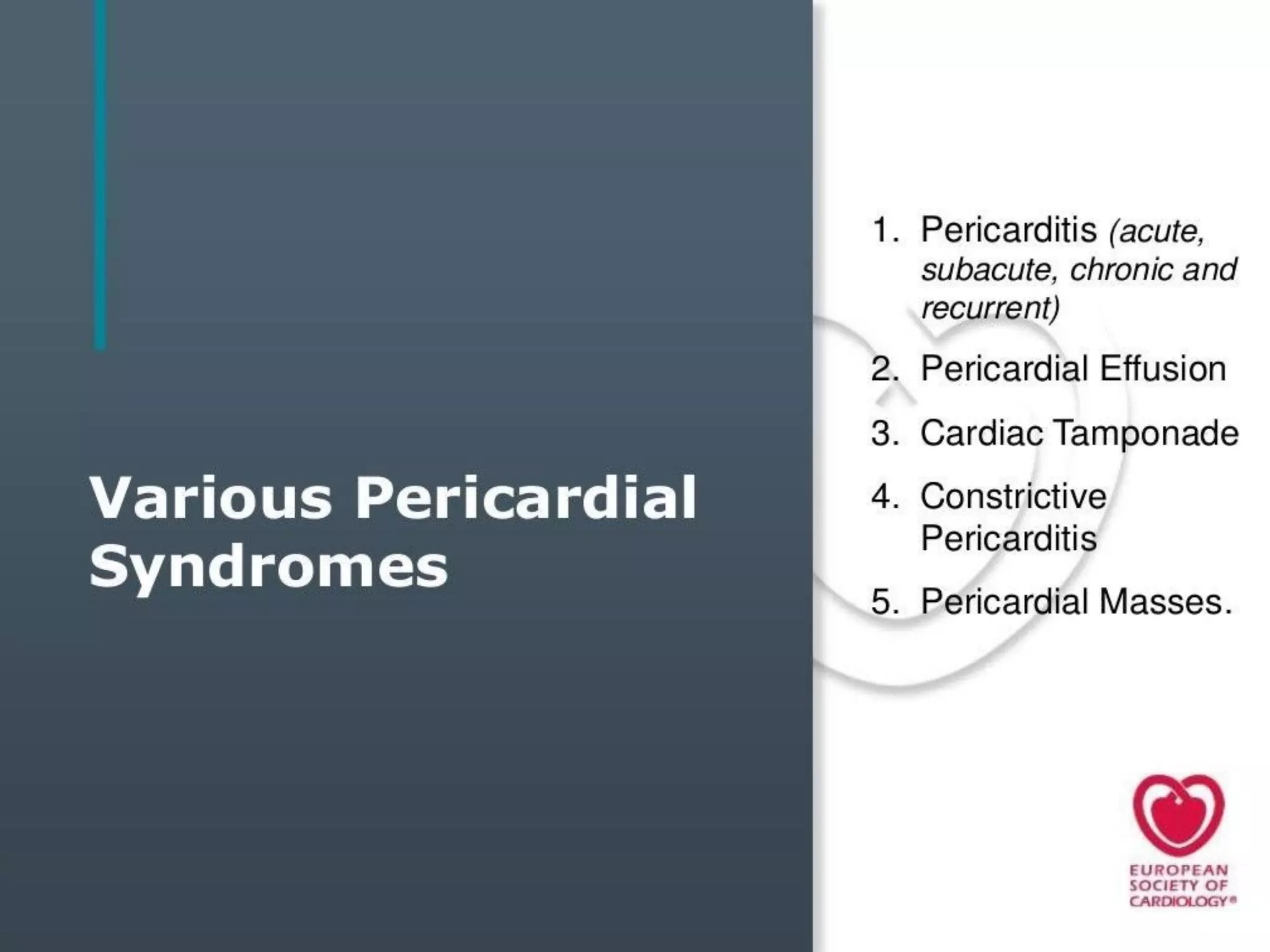 pericardial ESC guidelines | PDF