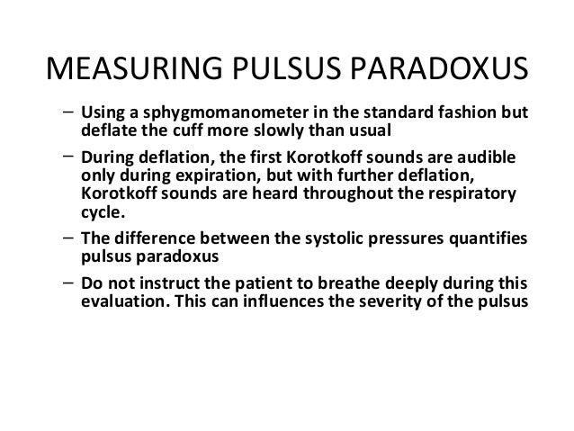 Pericardial compressive syndromes