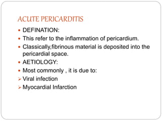 Pericardial disease | PPTX