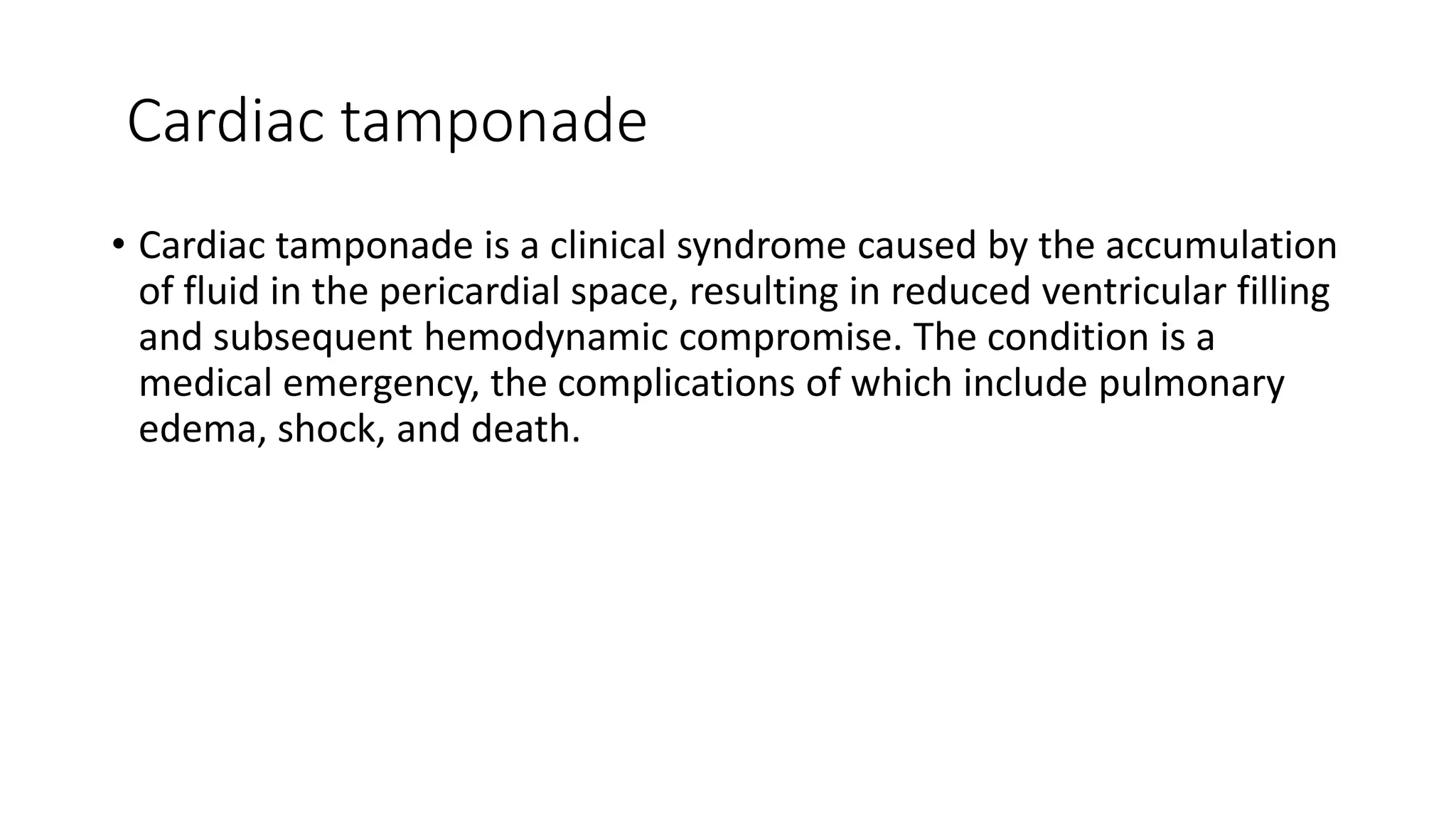 Pericardial Disease Pericardial Disease.pptx | Heart and Cardiovascular ...