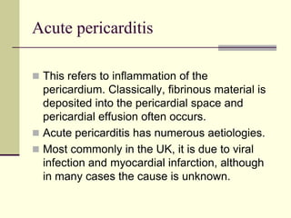 PERICARDIAL DISEASE CLI 401 for medical students.ppt