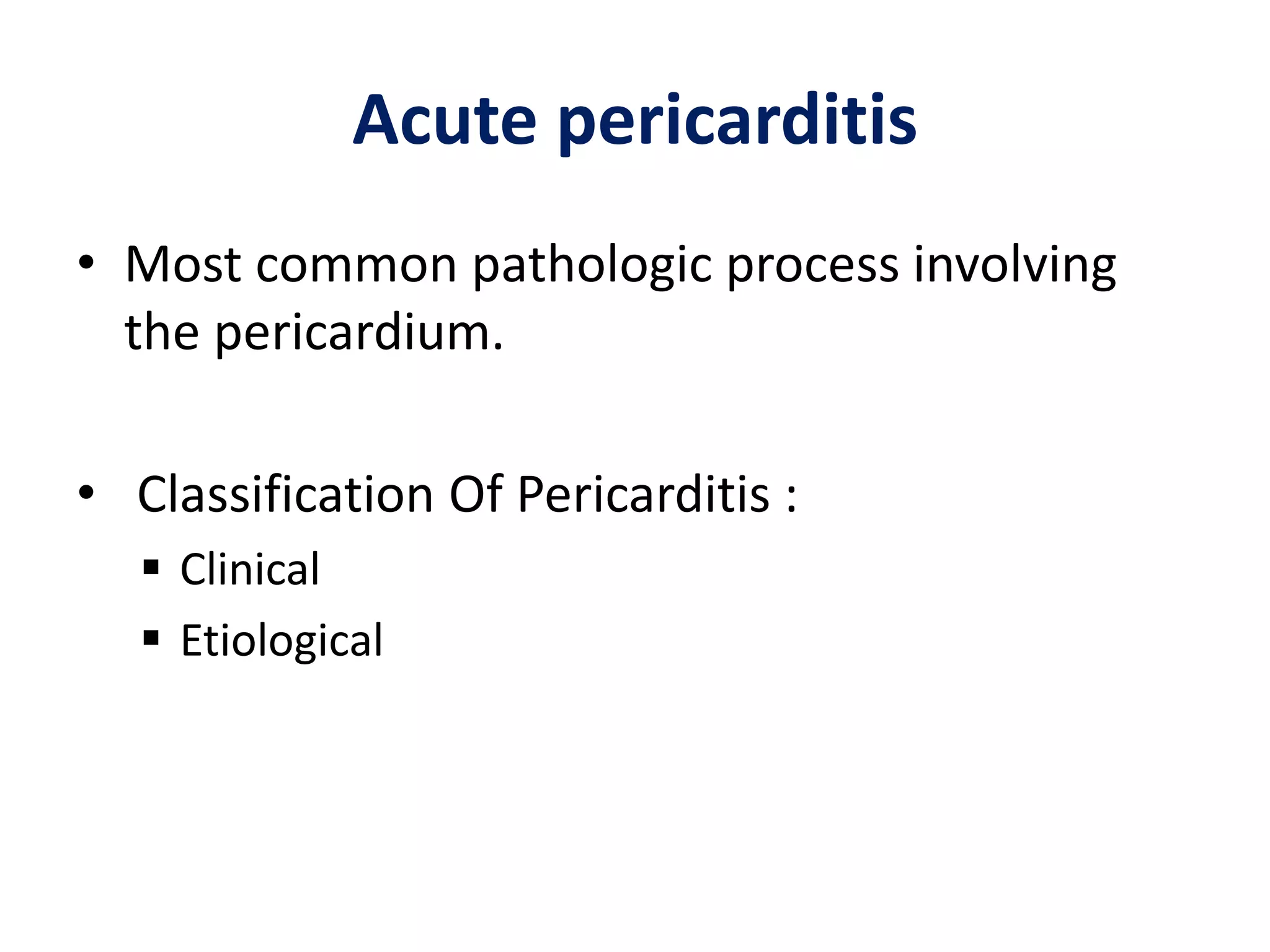 Pericardial diseases | PPTX