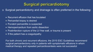 Pericardial diseases 2020 final | PPTX