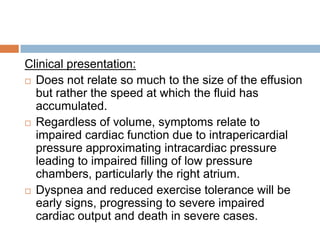 Imaging of Pericardial effusion | PPTX